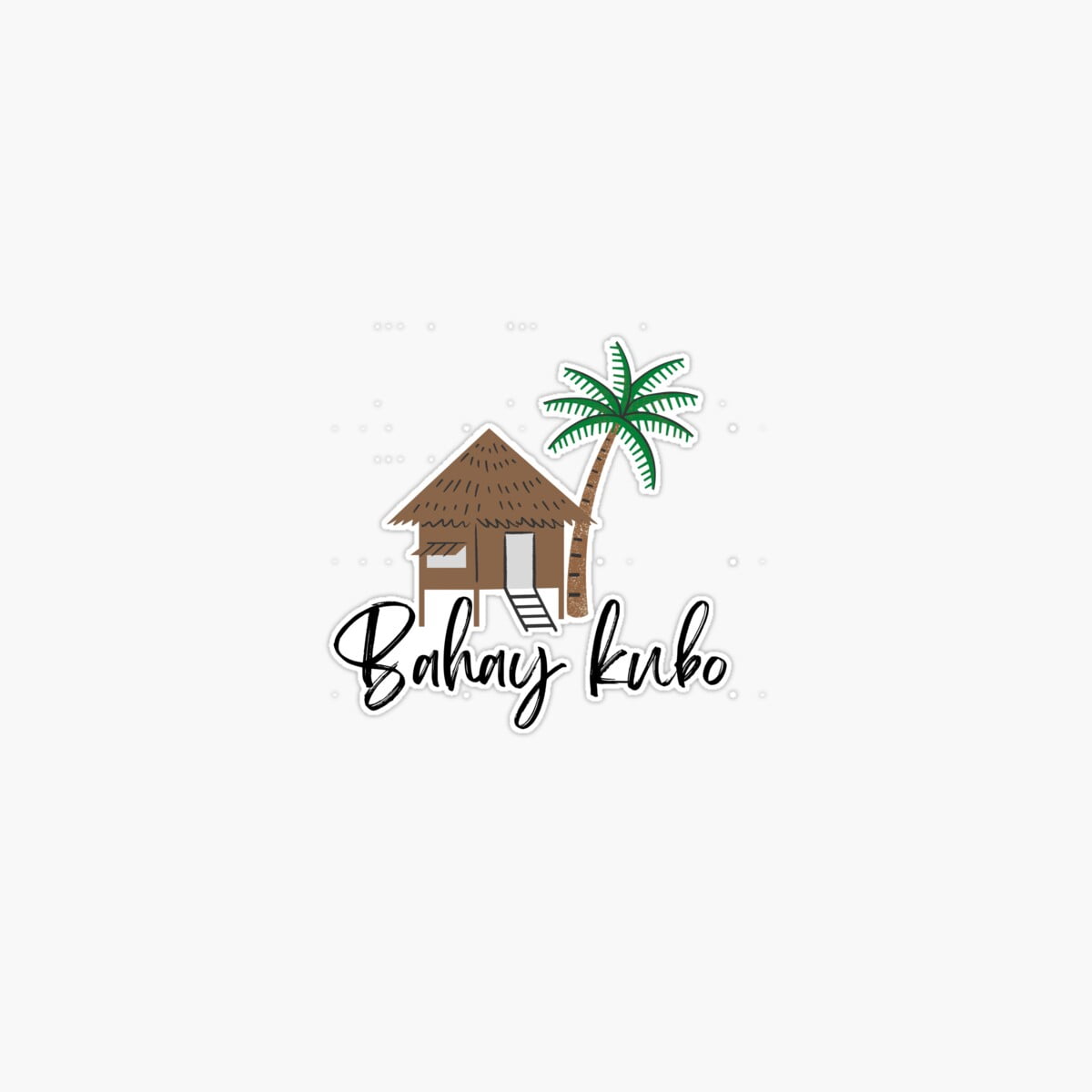 DOPASTICKER Bahay Kubo Sticker, Phone Sticker Car Stickers, Birthday ...