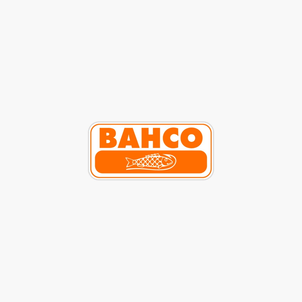 DOPASTICKER Bahco Tools Orange Fish Logo Classic Sticker, Phone Sticker ...