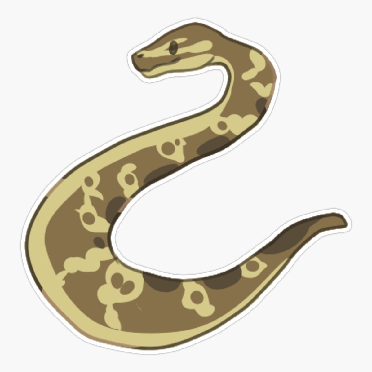 DOPASTICKER Ball Python Sticker, Phone Sticker Water Bottle Sticker Car ...