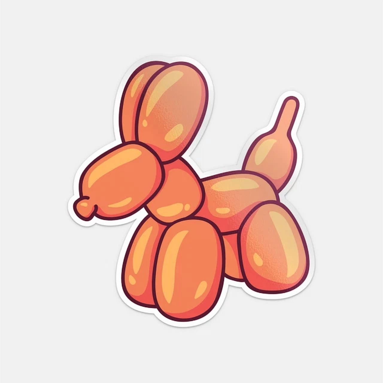 DOPASTICKER Balloon Dog Sticker Decal Phone Decal Water Bottle Stickers ...