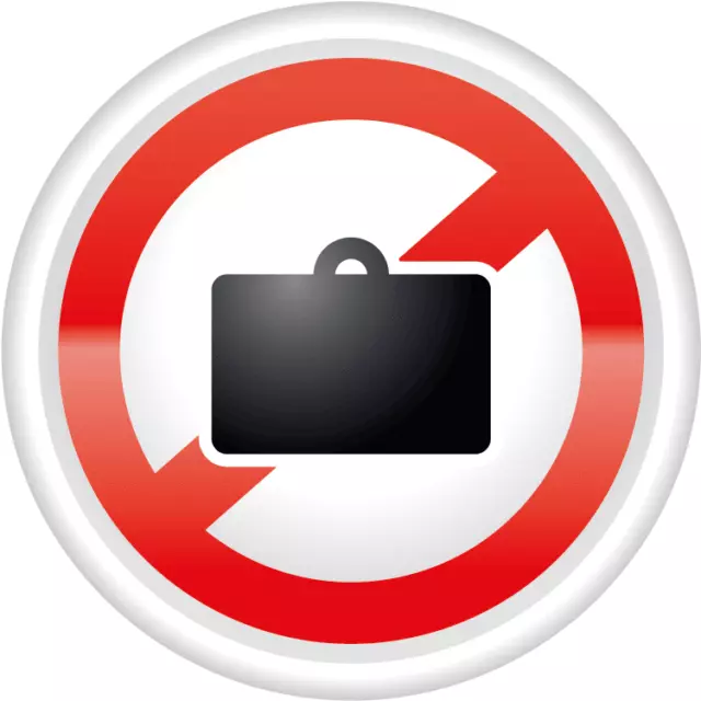 DOPASTICKER Ban Stop Sign No Bag Sticker Decal Phone Decal Water Bottle ...