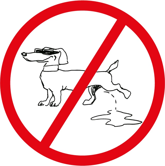 DOPASTICKER Ban Stop Sign No Dog Piss Sticker Decal Phone Decal Water ...