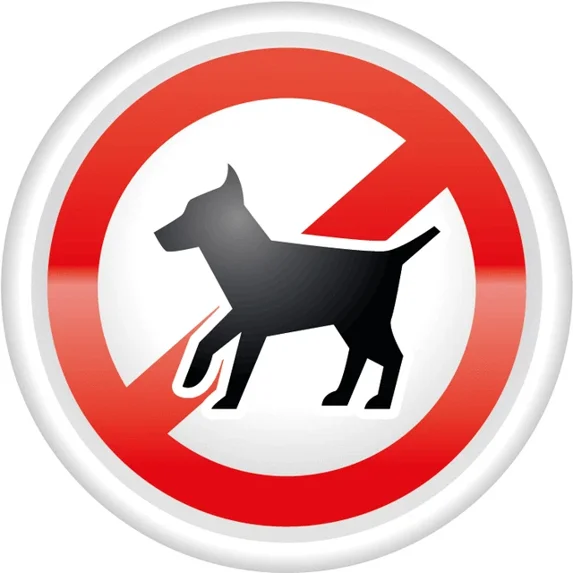 DOPASTICKER Ban Stop Sign No Dog Sticker Decal Phone Decal Water Bottle ...