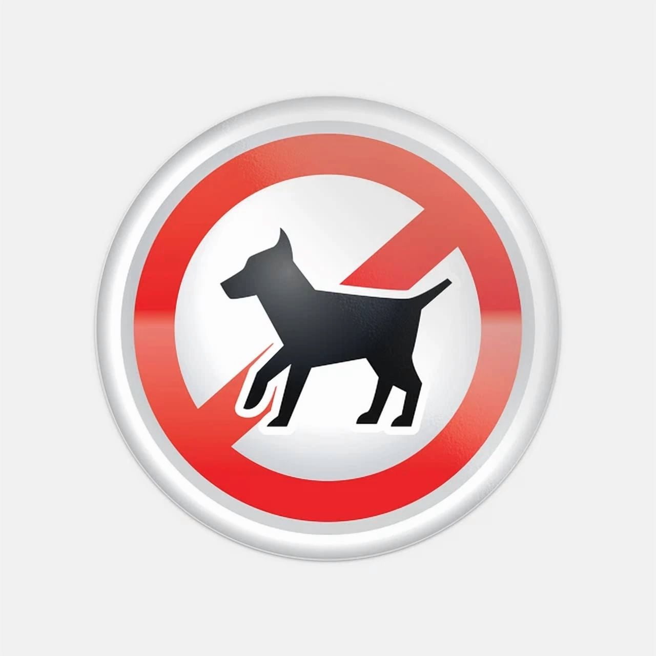 DOPASTICKER Ban Stop Sign No Dog Sticker Decal Phone Decal Water Bottle ...
