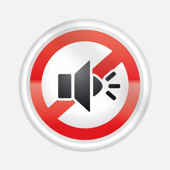 DOPASTICKER Ban Stop Sign No Noise Sticker Decal Phone Decal Water ...