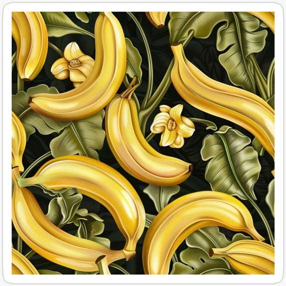 DOPASTICKER Banana Delight: Joy And Tropical Flavor Sticker Phone ...
