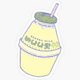 DOPASTICKER Banana Milk Sticker Waterproof Sticker For Water Bottles ...