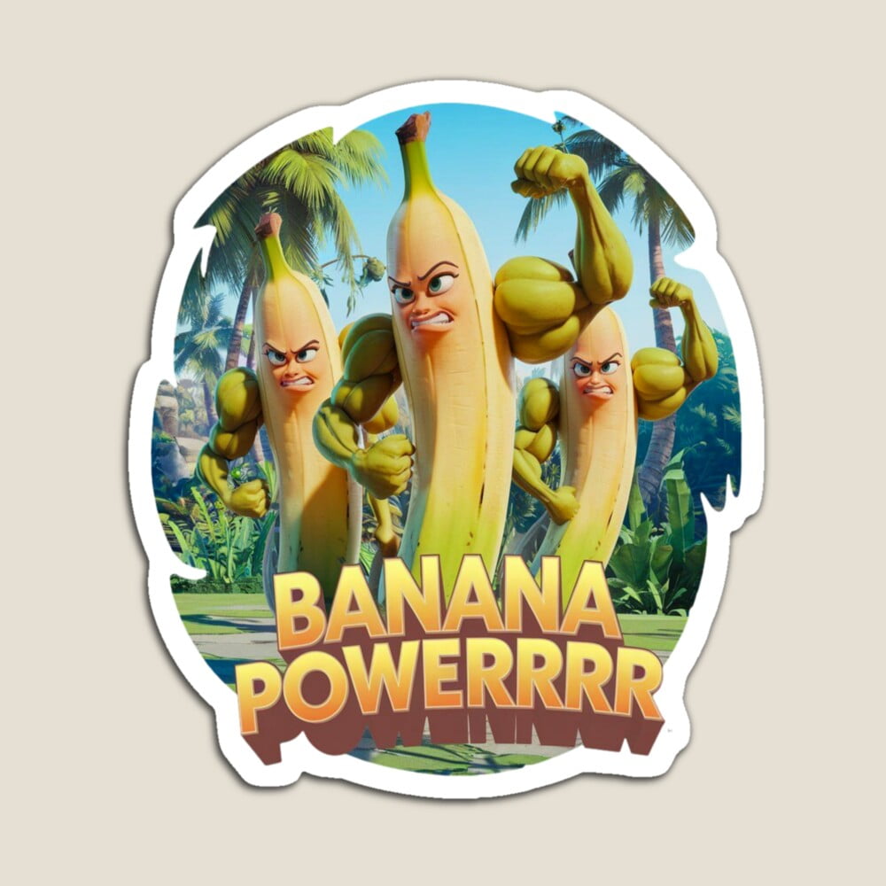 DOPASTICKER Banana Power - Banana Store - I'M Banana - Go Bananas ...