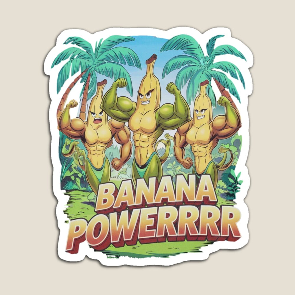 DOPASTICKER Banana Power - Banana Store - I'M Banana - Go Bananas ...