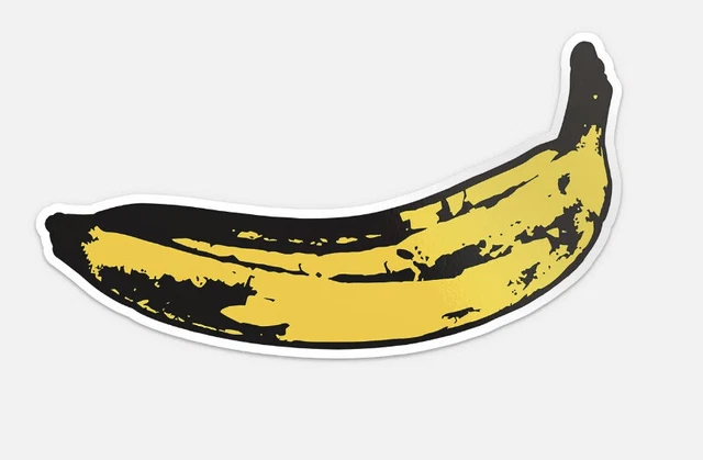 DOPASTICKER Banana Sticker Ripe Yellow Punk (4 Inch Wide) Phone Decal ...