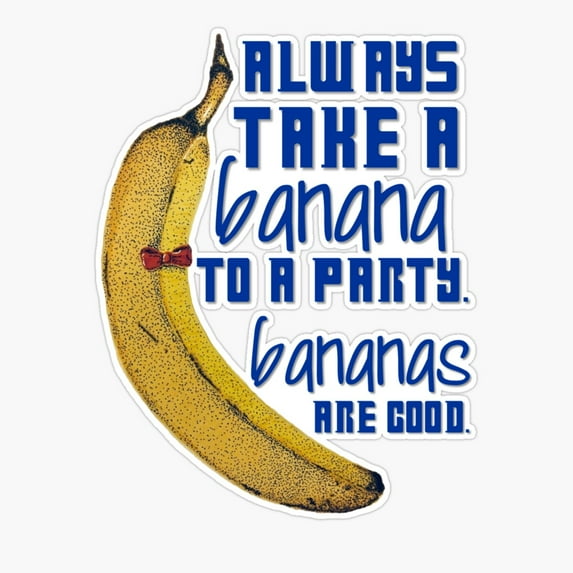 DOPASTICKER Bananas Are Good. Sticker, Phone Sticker Water Bottle ...