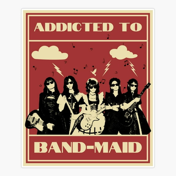 DOPASTICKER Band Maid, Addicted To Sticker, Phone Sticker Car Stickers ...