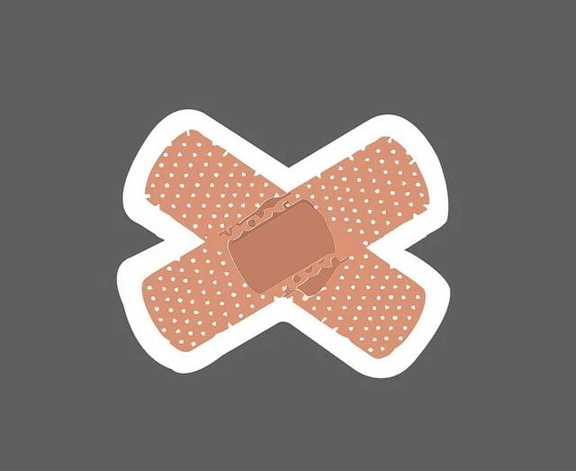 DOPASTICKER Bandage Sticker X Healing Wound Damage Gift Sticker Phone ...