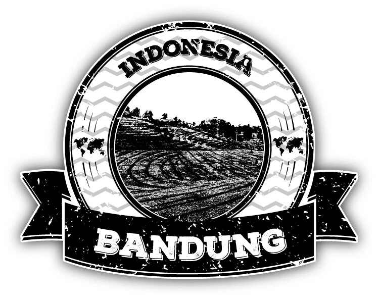 DOPASTICKER Bandung Indonesia Rubber Travel Car Bumper Sticker Decal ...