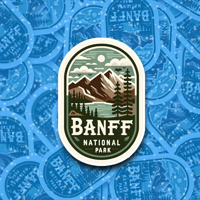 DOPASTICKER Banff National Park Sticker For Laptop, Car, Water Bottle ...