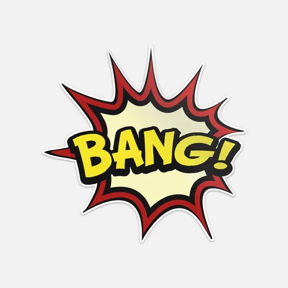 DOPASTICKER Bang Speech Bubble Comic Book Sticker Decal Phone Decal ...