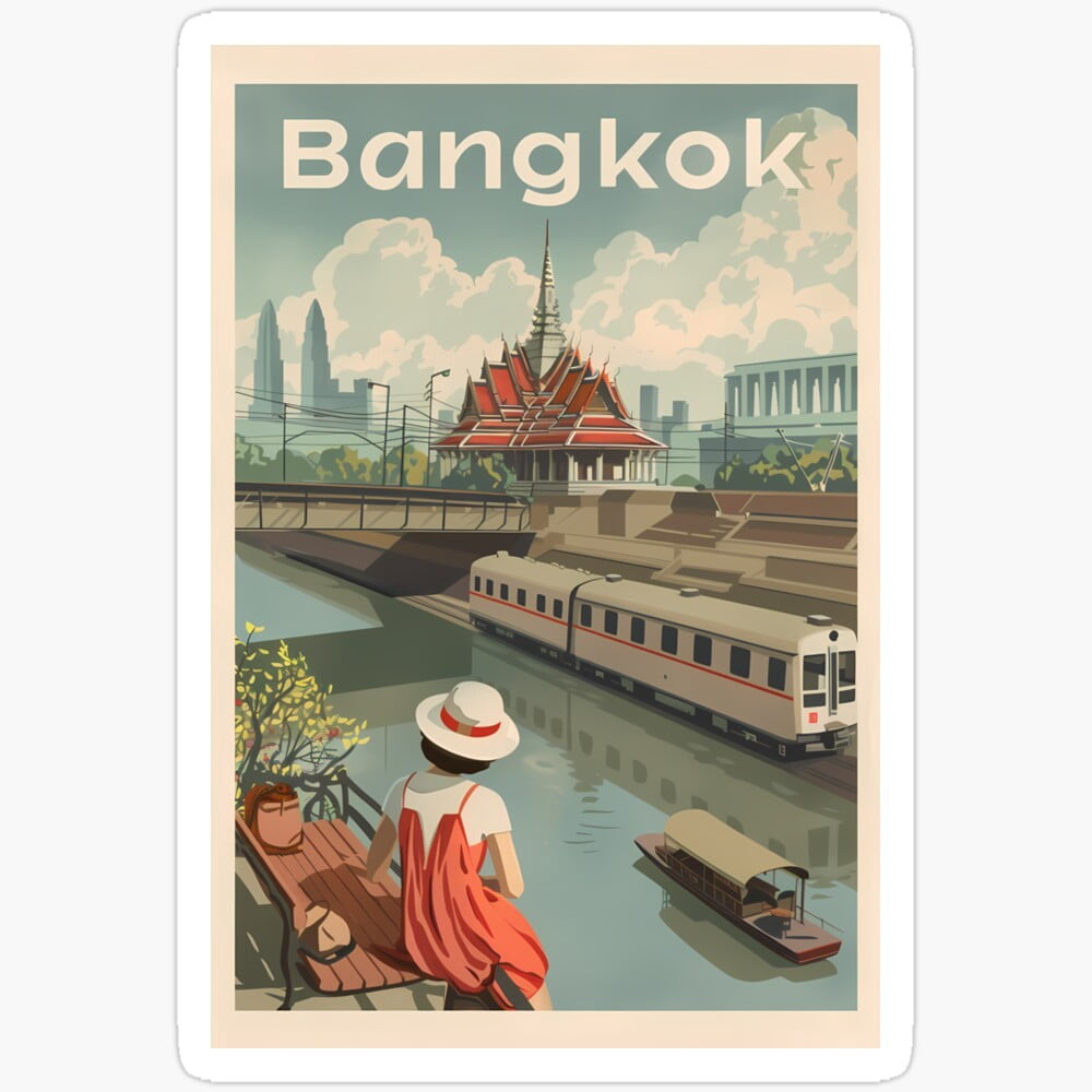 DOPASTICKER Bangkok Eternal: Illustrated Memories Sticker Phone Decal ...