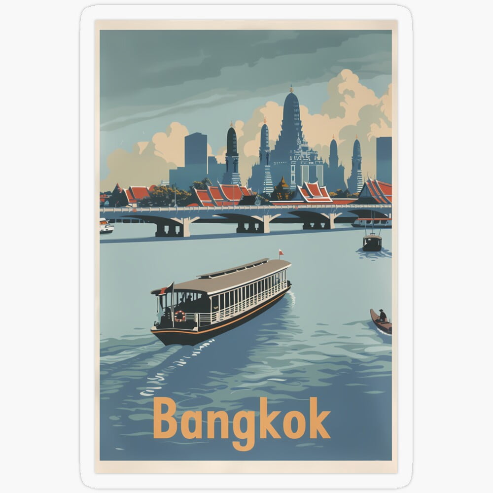 DOPASTICKER Bangkok Eternal: Illustrated Memories Sticker Phone Decal ...