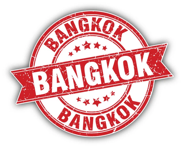 DOPASTICKER Bangkok Rubber Travel Sticker Decal Phone Decal Water ...