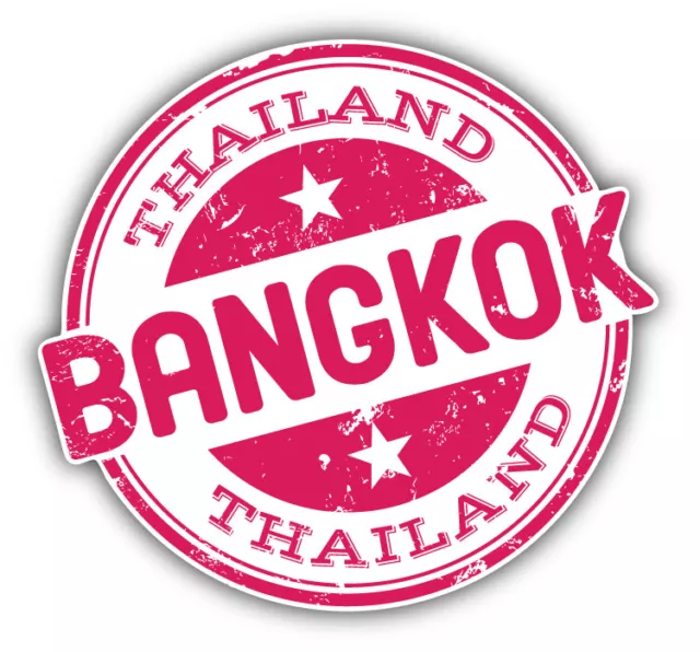 DOPASTICKER Bangkok Thailand Grunge Travel Sticker Decal Phone Decal ...
