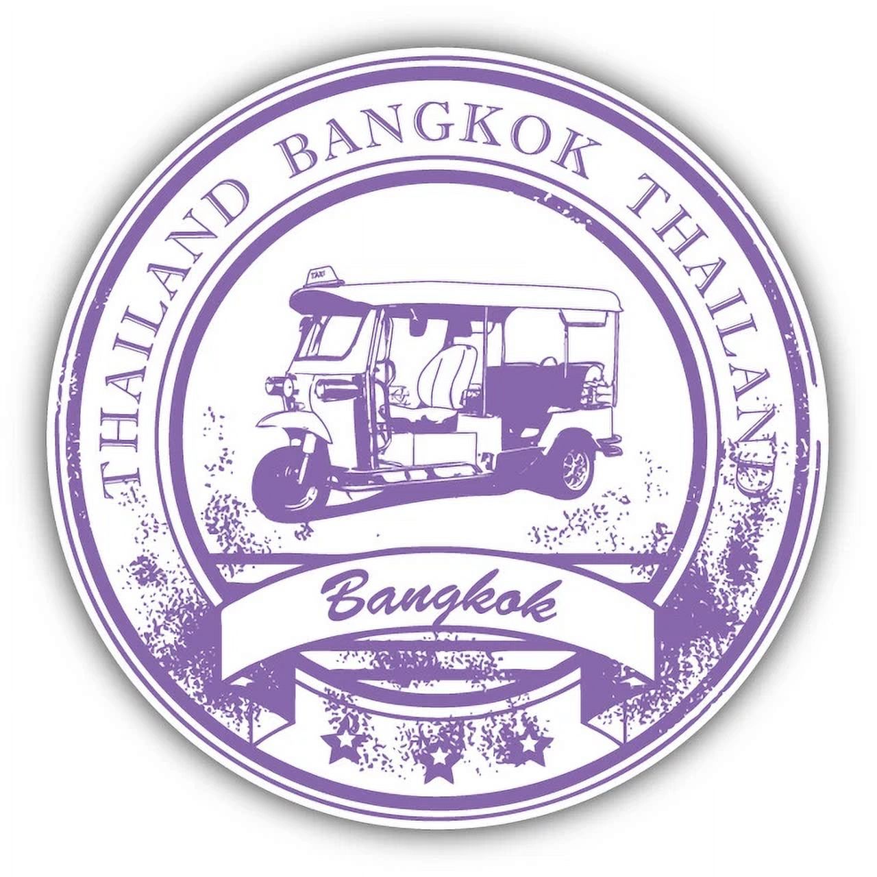 DOPASTICKER Bangkok Thailand Travel Bus Grunge Sticker Decal Phone ...