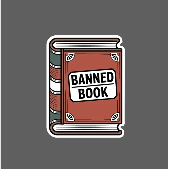DOPASTICKER Banned Book Sticker Read Reading Mystery History Author ...