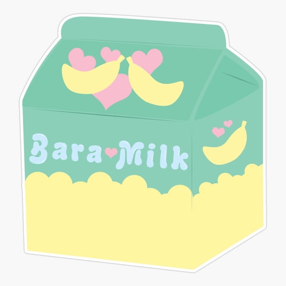 DOPASTICKER Bara Milk! Sticker, Phone Sticker Car Stickers, Birthday ...