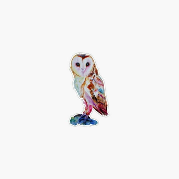 DOPASTICKER Barn Owl Sticker Phone Sticker, Latop Sticker, Lover Gift ...