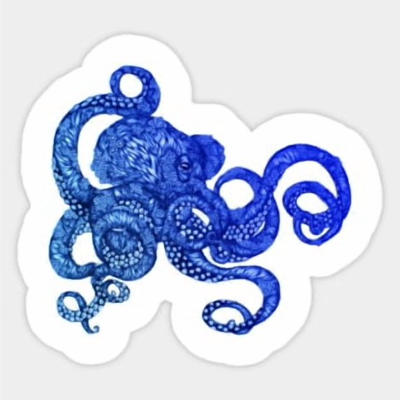 DOPASTICKER Barnacle Octopus Decorative Laptop, Phone Stickers ...