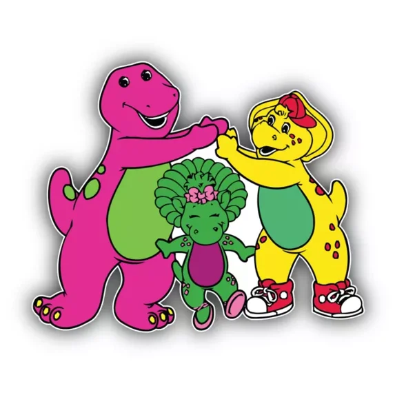DOPASTICKER Barney Cartoon Bj Baby Bop Sticker Decal Phone Decal Water ...