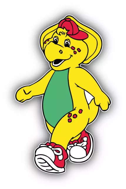 DOPASTICKER Barney Cartoon Bj Sticker Decal Phone Decal Water Bottle ...