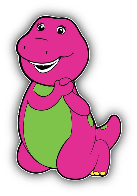 DOPASTICKER Barney Cartoon Sticker Decal Phone Decal Water Bottle ...