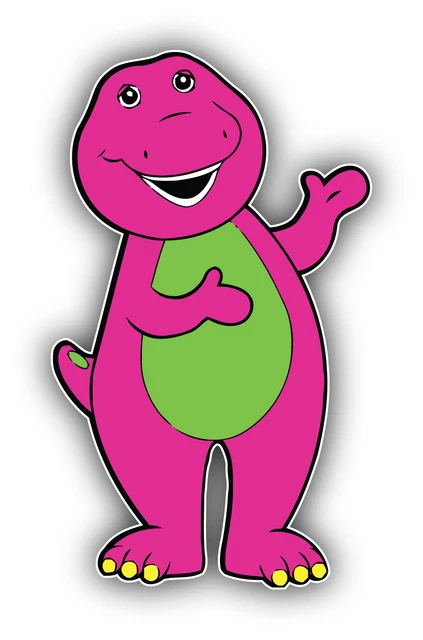 DOPASTICKER Barney Cartoon Sticker Decal Phone Decal Water Bottle ...