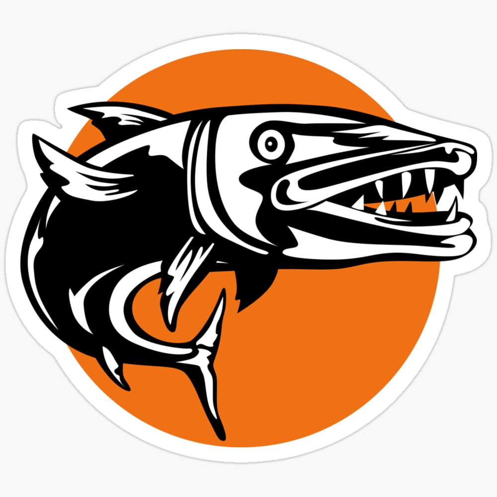 DOPASTICKER Barracuda Retro Sticker Phone Decal Water Bottle Stickers ...