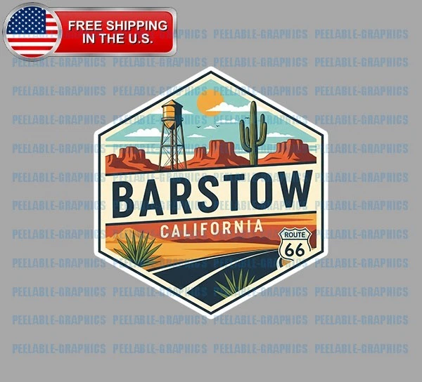 DOPASTICKER Barstow California Sticker Toolbox Sticker Phone Sticker ...