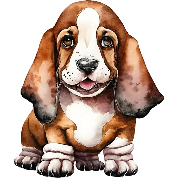 DOPASTICKER Basset Hound Car Sticker Dogs Sticker Phone Sticker, Latop ...