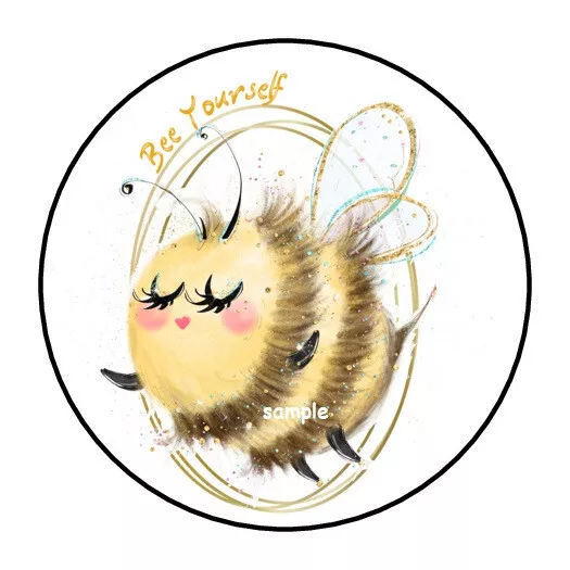 DOPASTICKER Be Bee Yourself Stickers Bumble Bee Cute Phone Decal Water ...