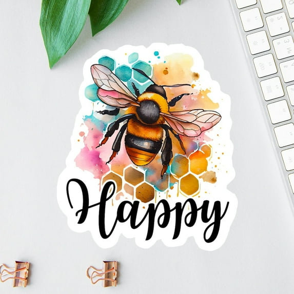 DOPASTICKER Be Happy Stickers For Laptops, Water Bottles, Kindness ...