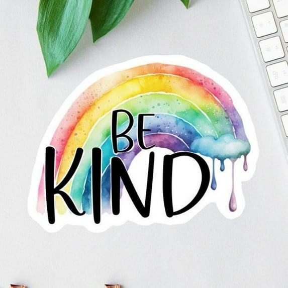 DOPASTICKER Be Kind Decal, Boho Sunshine Laptop Sticker, Kindness Water ...