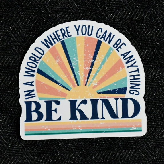DOPASTICKER Be Kind Sticker, Boho Sunshine Laptop Sticker, Kindness ...