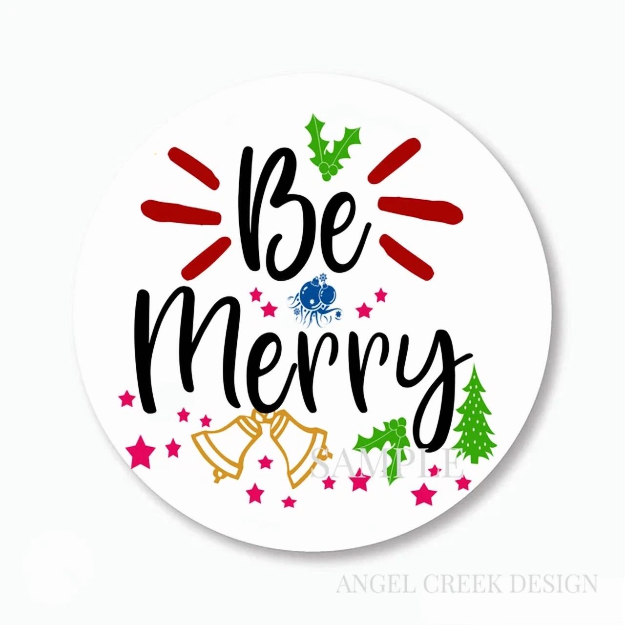 DOPASTICKER Be Merry Chri.Stm.As Scrapbook Stickers Be Merry Holiday ...