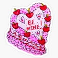 DOPASTICKER Be Mine Cake Sticker Phone Sticker, Latop Sticker, Lover ...