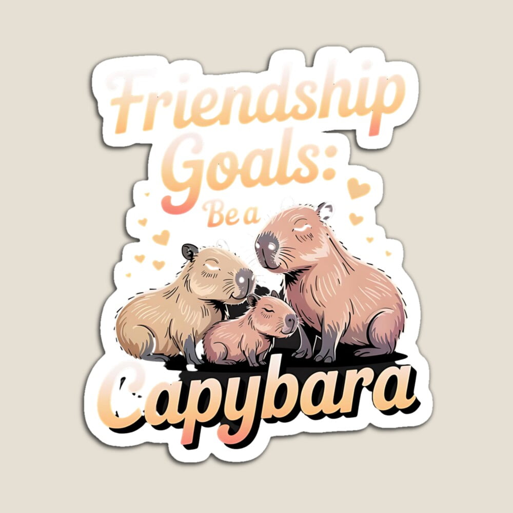 DOPASTICKER Be My Capybara - Capybara Adventure - Capybara Zen - Groovy Capybara - Be Cappy ...