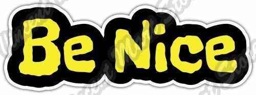 DOPASTICKER Be Nice Driver Driving Respect People Car Sticker Decal ...