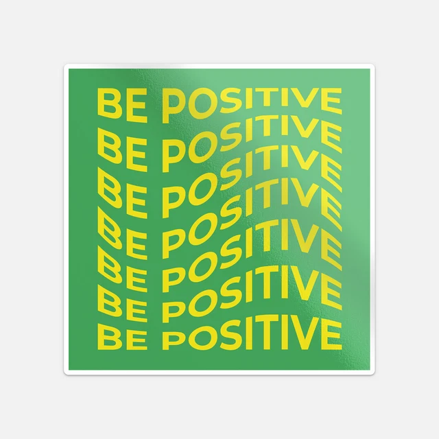 DOPASTICKER Be Positive Sticker Decal Phone Decal Water Bottle Stickers ...
