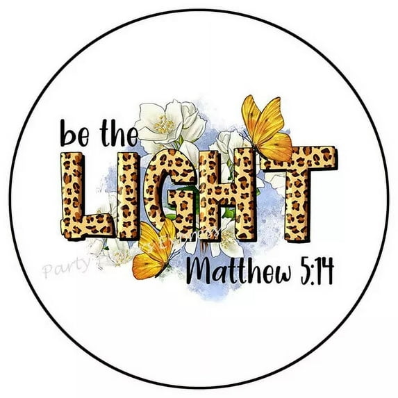 DOPASTICKER Be The Light Stickers Favors Phone Decal Water Bottle ...