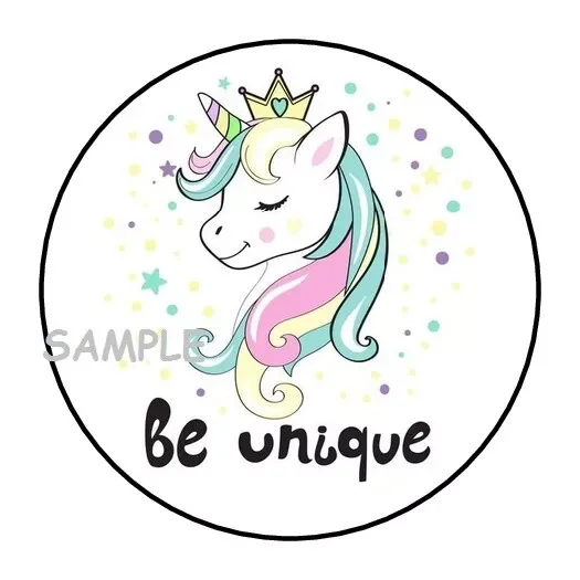 DOPASTICKER Floral Unicorn Sticker, Magical Sticker, Unicorn Graphic ...