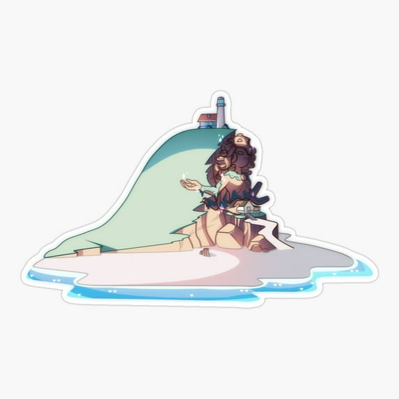 DOPASTICKER Beach City Logo (No Text) Sticker, Phone Sticker Car ...