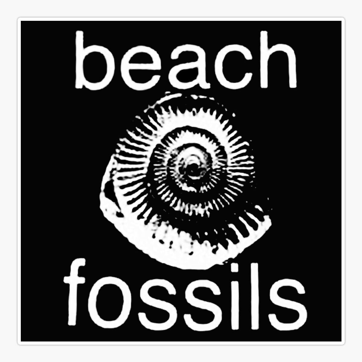 DOPASTICKER Beach Fossils Logo Sticker, Phone Sticker Car Stickers ...