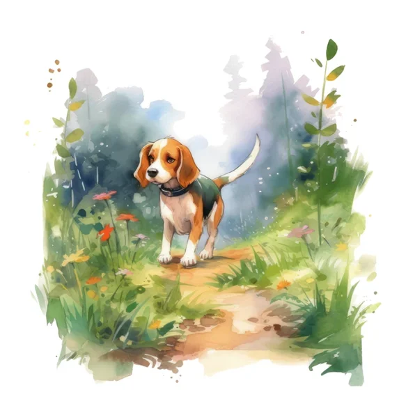 DOPASTICKER Beagle Car Sticker Dog Sticker Phone Sticker, Latop Sticker ...